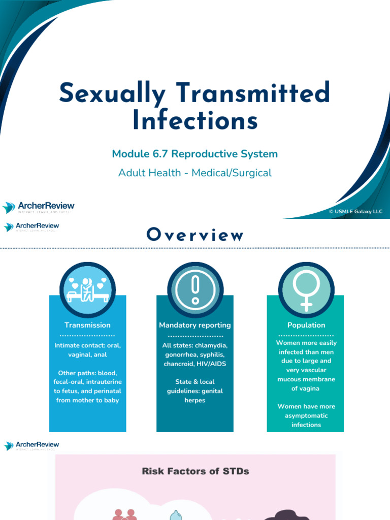 Overview of Sexually Transmitted Infections | PDF | Sexually ...