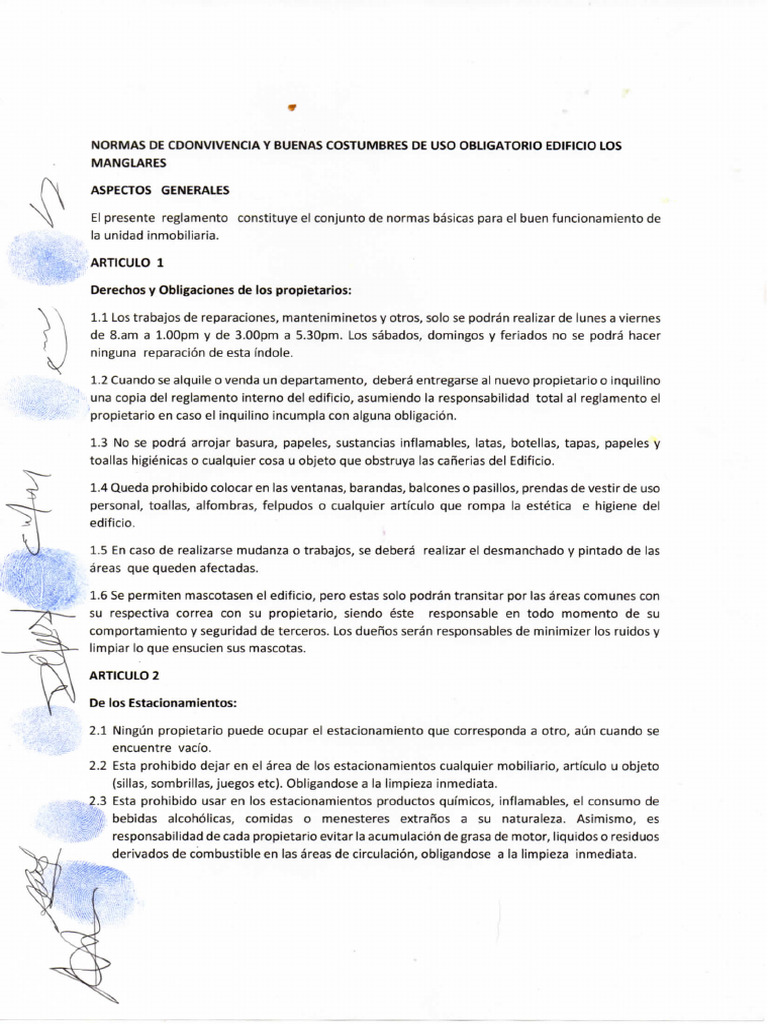 Normas Edificio Manglares | PDF