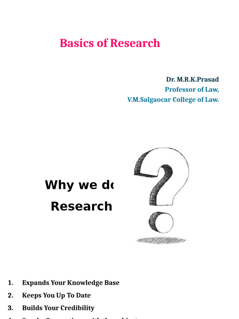 Basiscs of Research - 115521 | PDF | Hypothesis | Methodology