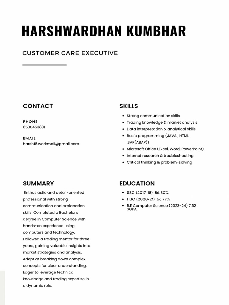 RESUME1 | PDF
