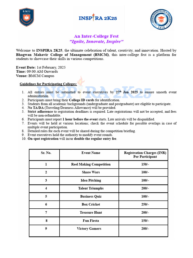 INSPIRA 2K25.docx | PDF