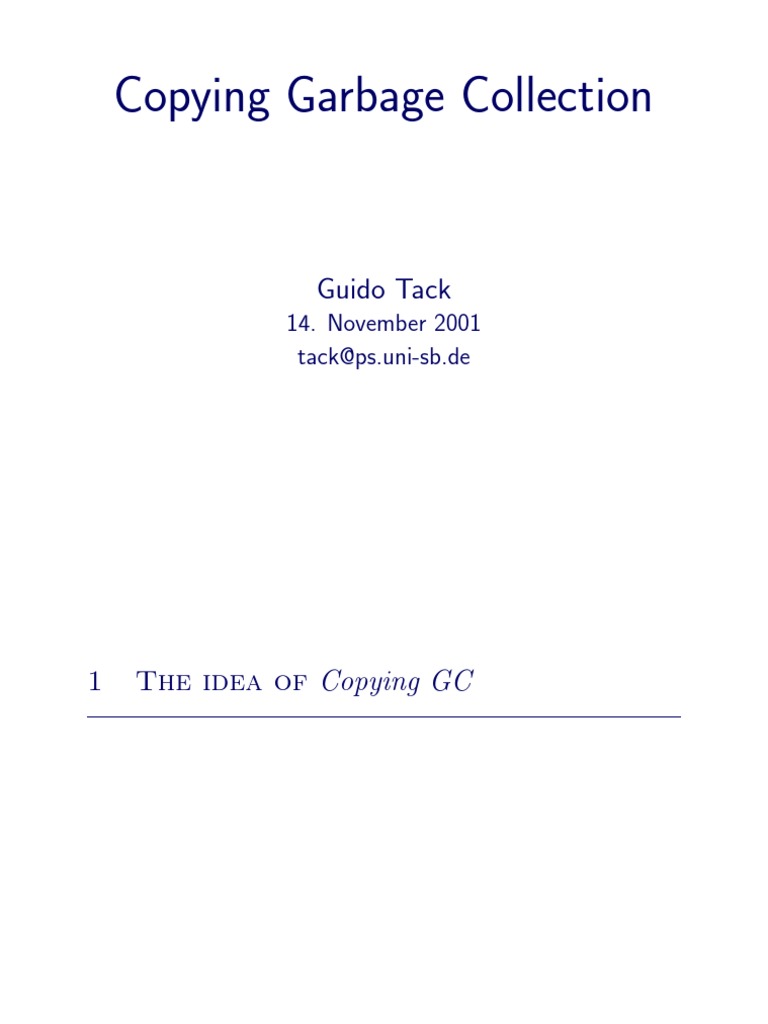 Copying GC | PDF | Computer Engineering | Areas Of Computer Science