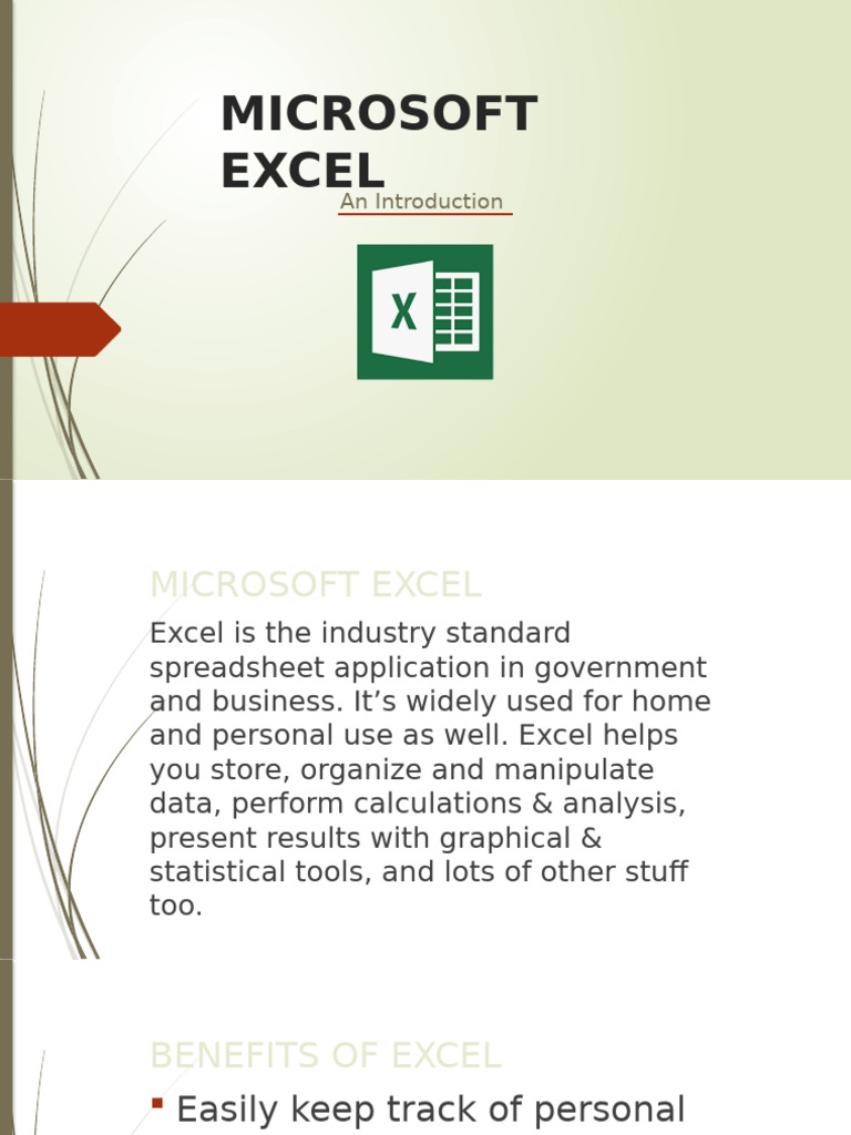 Microsoft Excel Intro 2 | PDF | Microsoft Excel | Spreadsheet