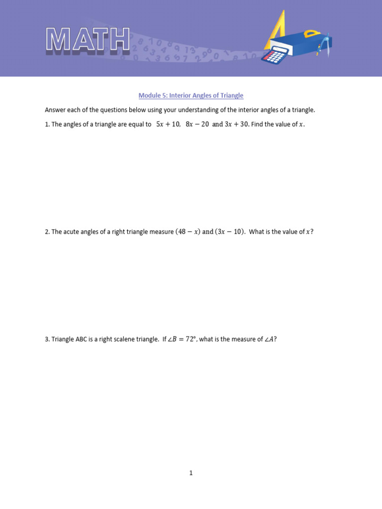 Math8 M5Worksheet3 EditablePDF | PDF