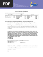 Math Café Menu and Pricing Guide | PDF