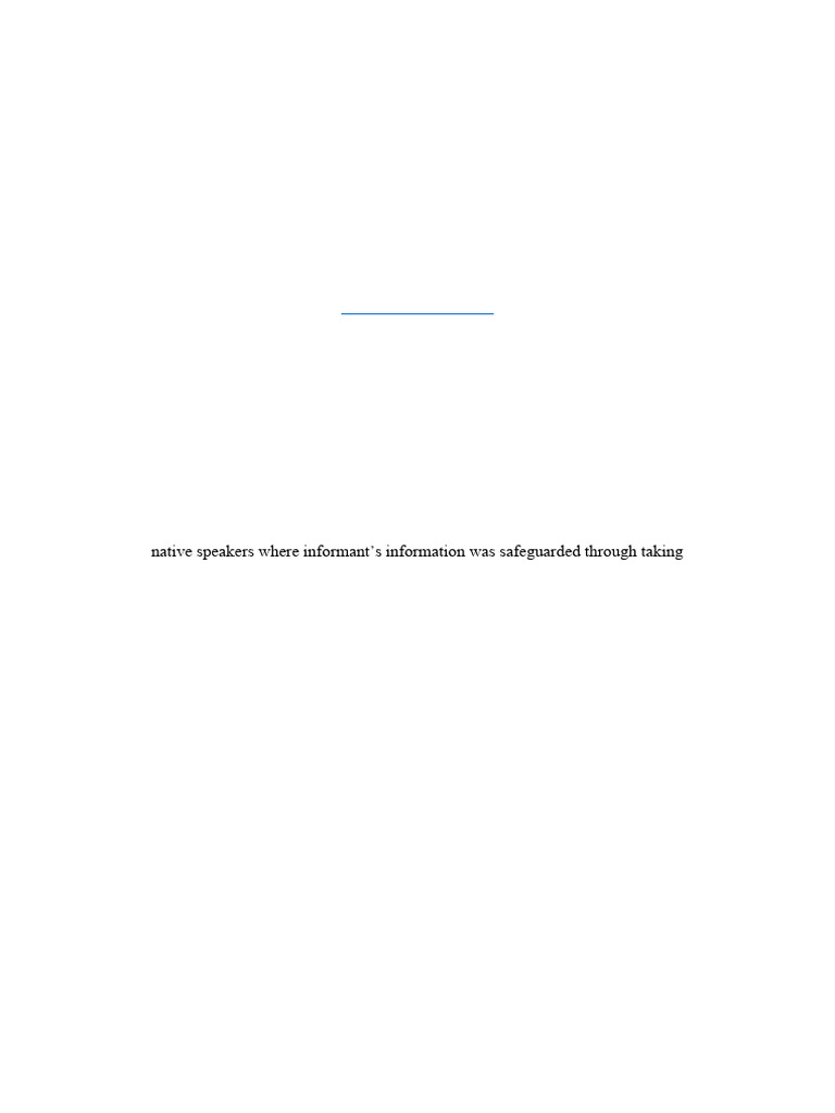 Syllable Structures in Sheni Language | PDF | Syllable | Consonant