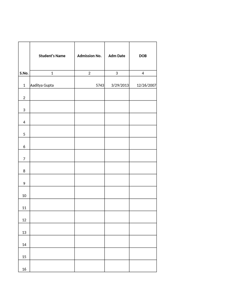 Student Record Aaditya Gupta | PDF