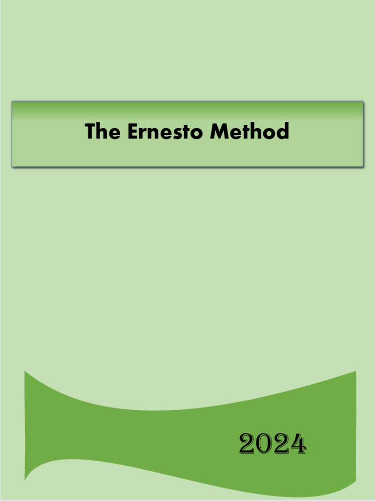 Ernesto Method 2024 | PDF | English Language | Adjective