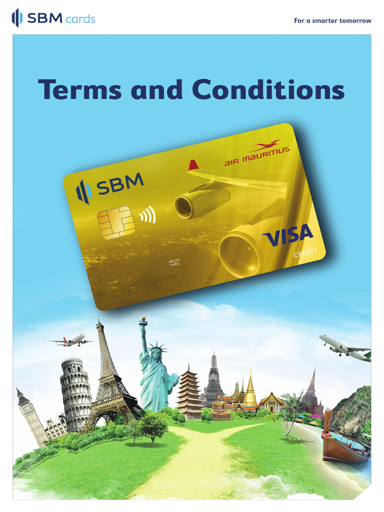 SBM Sky Smiles Visa Card Terms | PDF | Credit Card | Debit Card