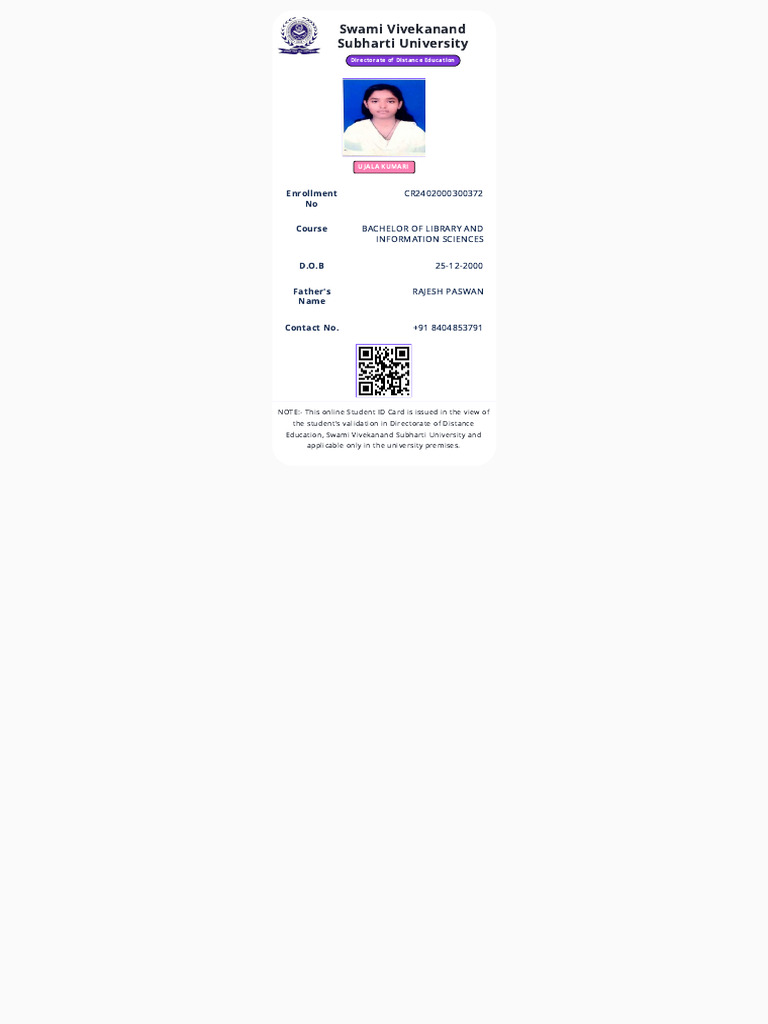 Ujala Kumari B.lis 24 Id | PDF