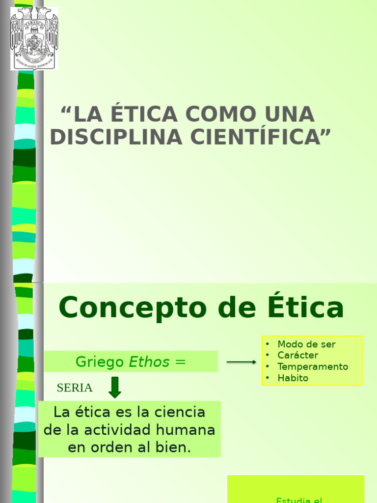 La Ética Como Disciplina Cientifica | PDF | Moralidad | Comportamiento