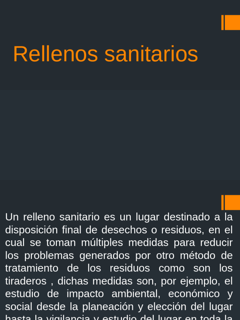 Rellenos Sanitarios | PDF | Vertedero | Residuos