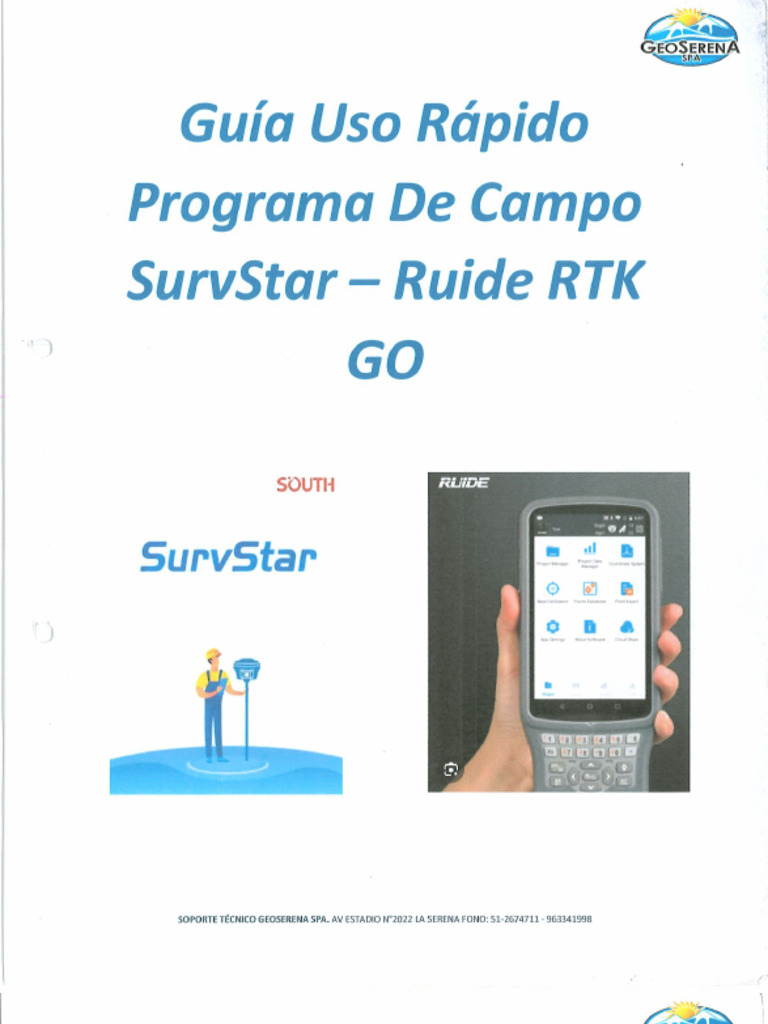 Guia Uso GPS Ruide RTK GO | PDF