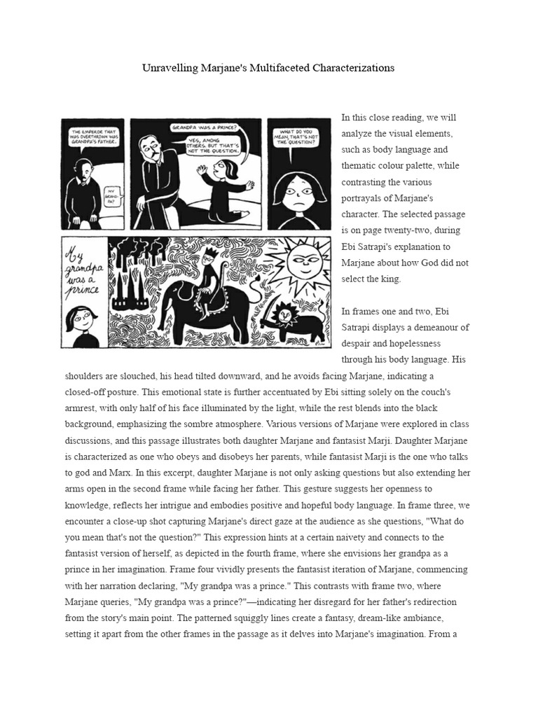 Close_reading___Persepolis.pdf | PDF | Body Language