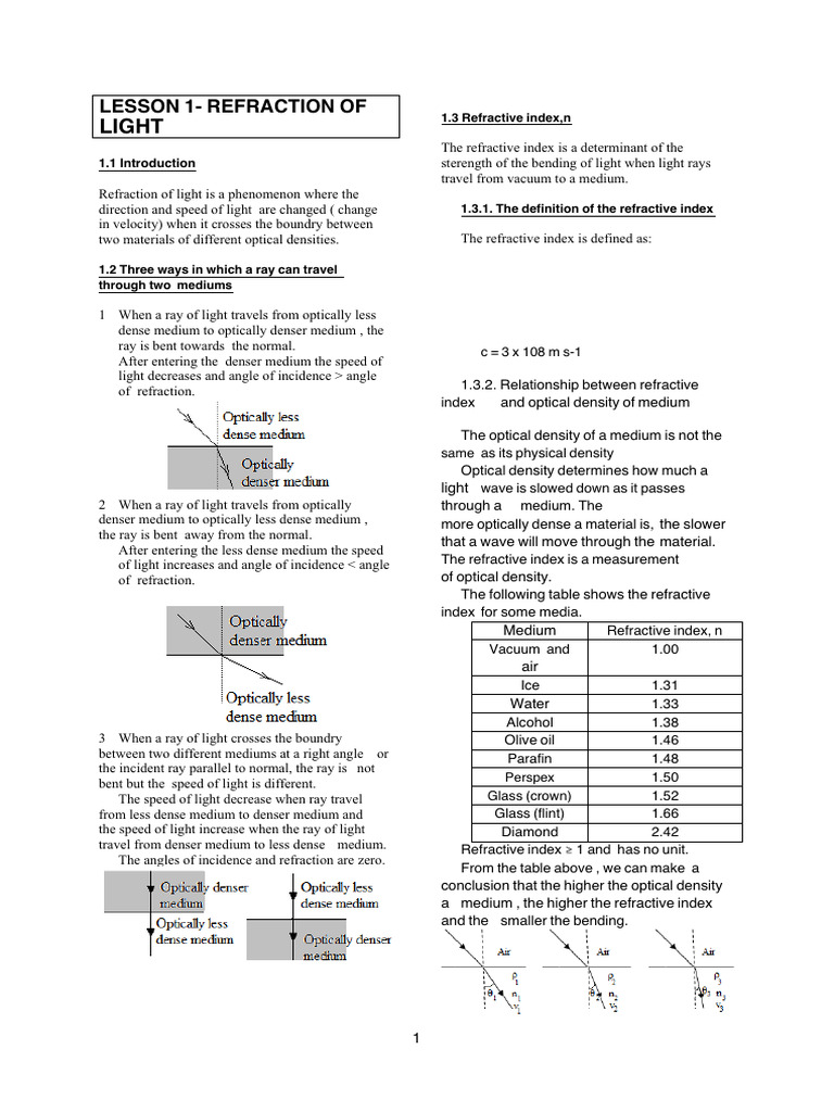 Chapter 6 Light | PDF