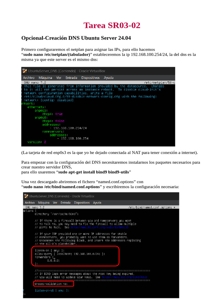 Tarea SR03-02 | PDF | sistema de nombres de dominio | Arquitectura de Computadores