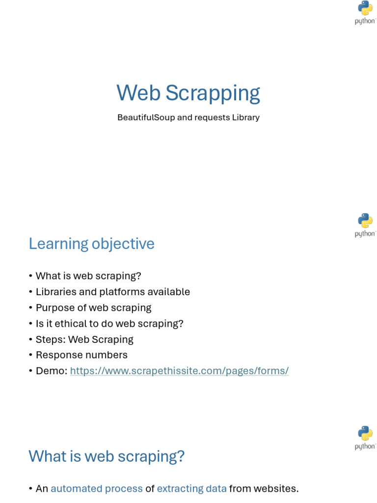 20_BeautifulSoup Library for Web Scraping | PDF | World Wide Web | Internet & Web