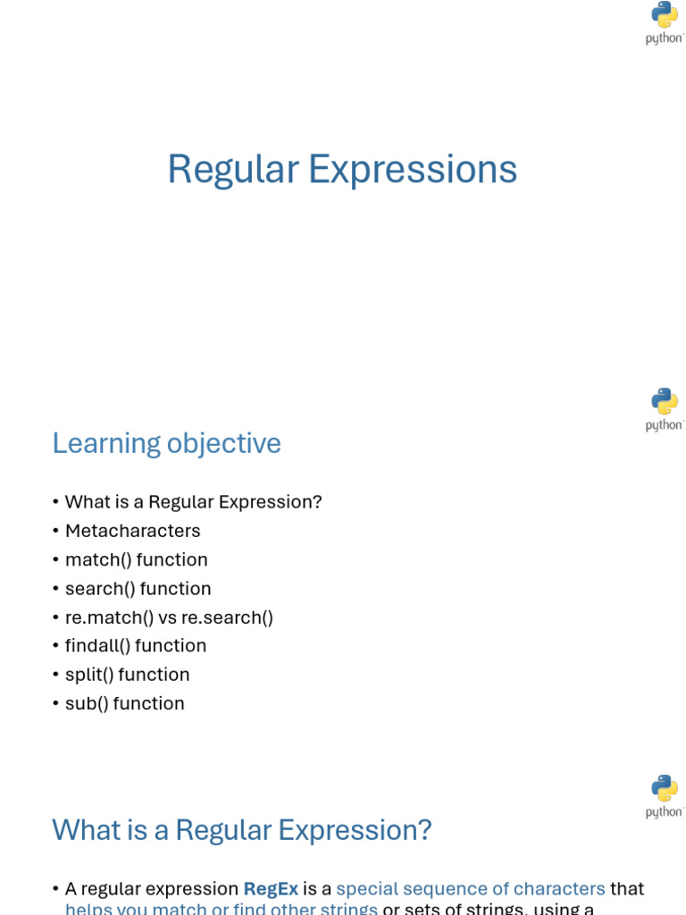 17_Regular Expression | PDF | Regular Expression | Computer Programming