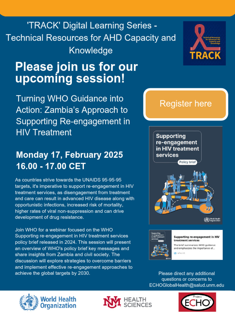 Feb 17 Who Track Flyer | PDF