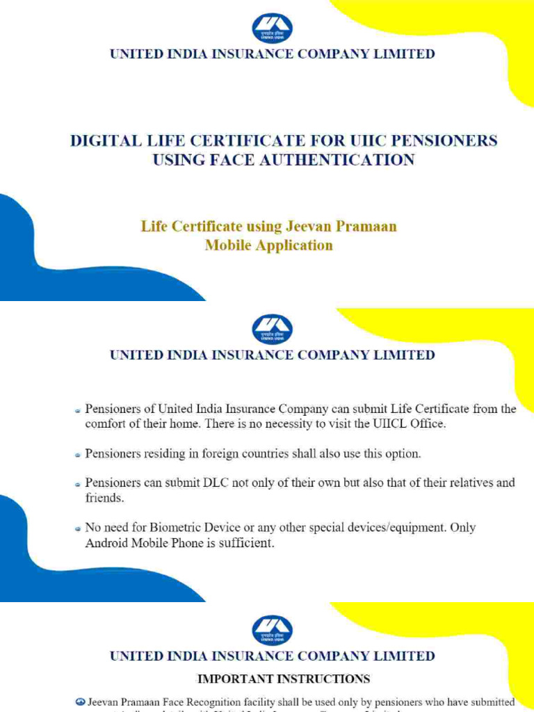 Guide For Using Jeevan Pramaan Digital Life Certificate | PDF