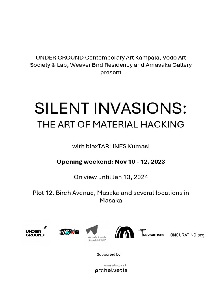 Silent Invasion - The Art of Material Hacking - Handout - FINAL | PDF | Paintings | Canvas