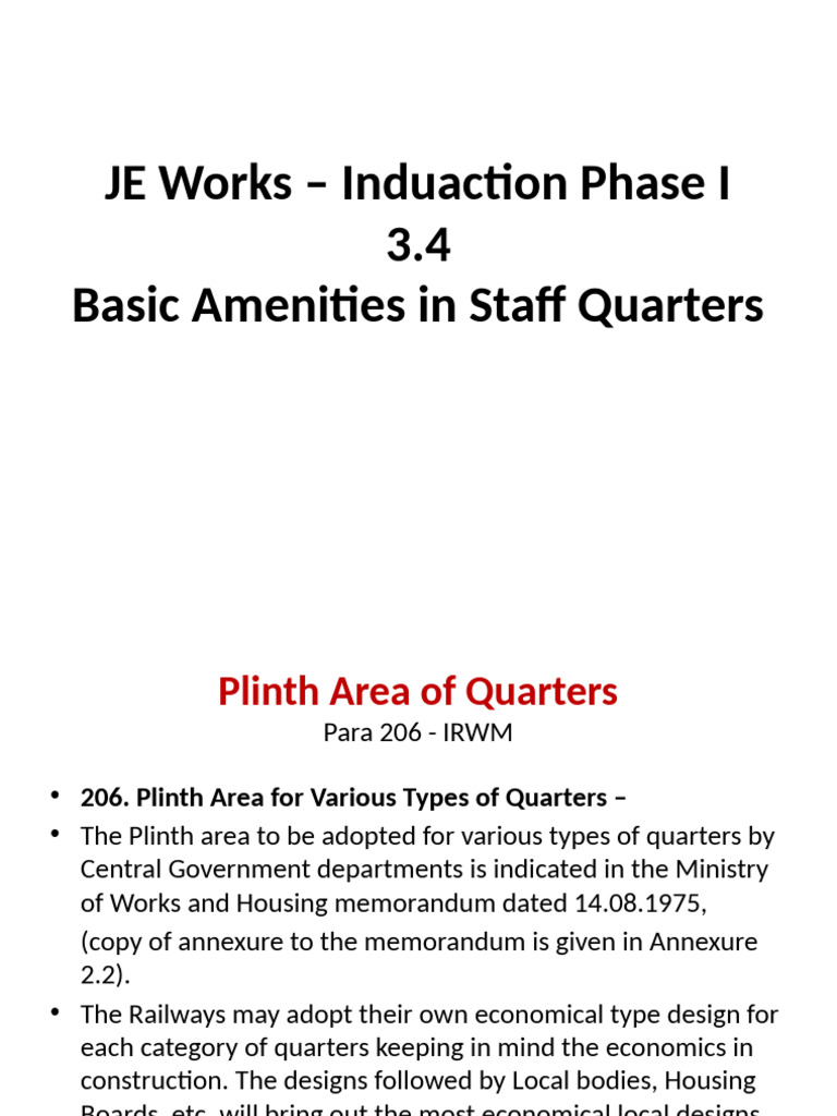 Staff Quarters Amenities and Standards | PDF | Tile | Flooring