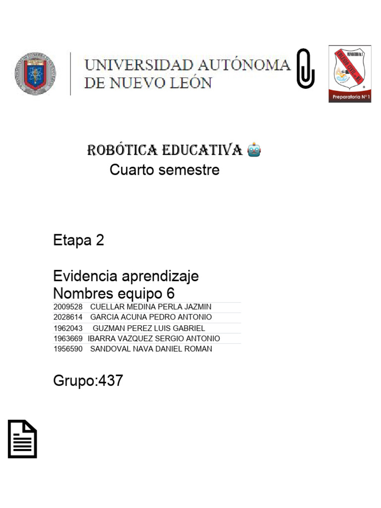 Equipo 6 - Ev - Et2 - Rob | PDF