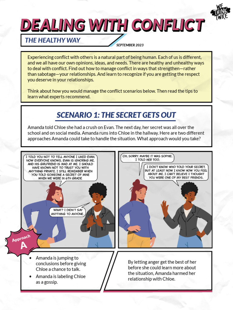 Dealing With Conflict The Healthy Way | PDF | Feeling | Forgiveness
