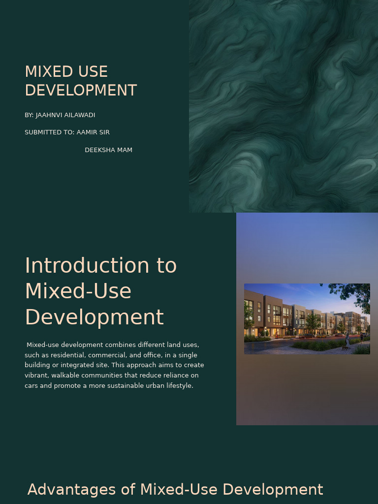 MIXED USE DEVELOPMENT | PDF | Mixed Use Development | Zoning