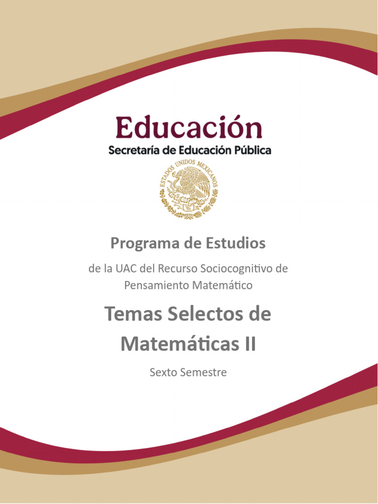 Temas Selectos de Matematicas II - 241125 - 213122 | PDF | Integral | Matemáticas