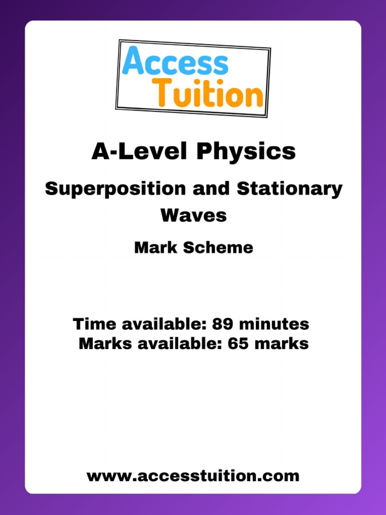 Superposition and Stationary Waves MS | PDF | Wavelength | Waves