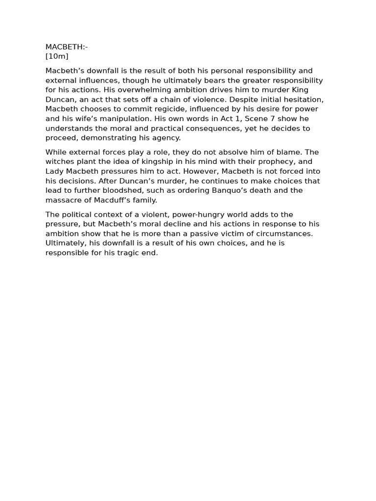 MACBETH | PDF