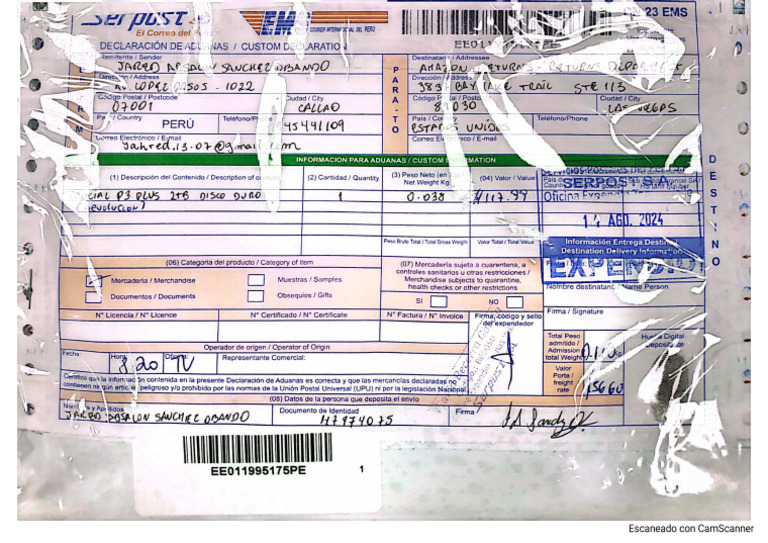 Envio Serpost | PDF