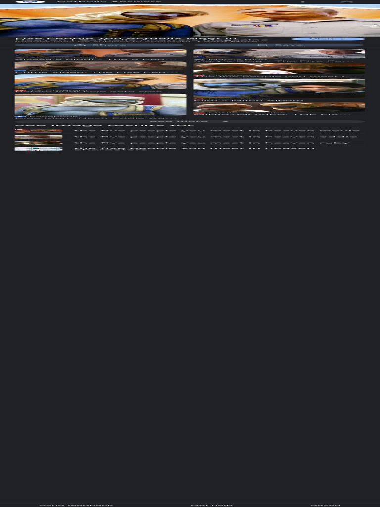 5 People You Meet in Heaven Eddie and The Blue Man - Google Search | PDF