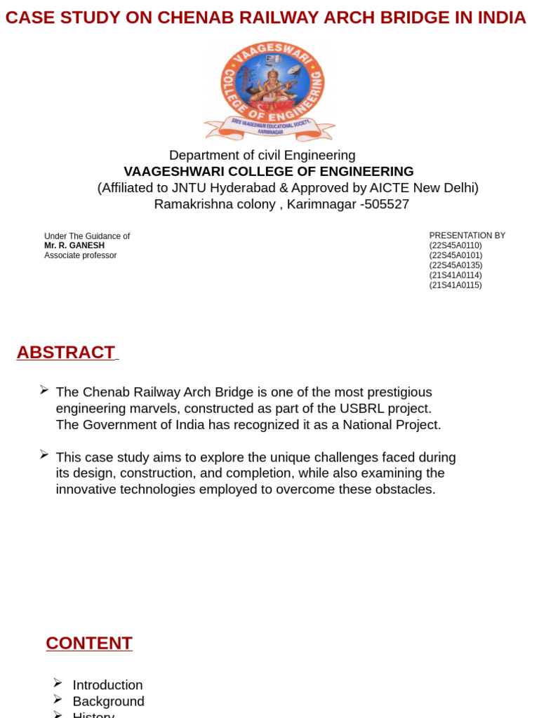 Minor - Project - PPT (1) - Read-Only | PDF | Bridge | Road