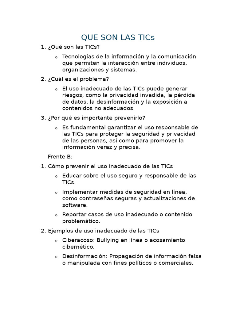 Que Son Las Tics | PDF
