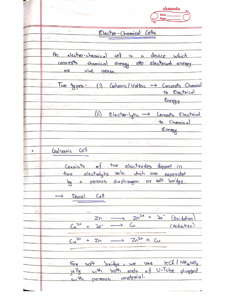 Electrochemical Cells | PDF