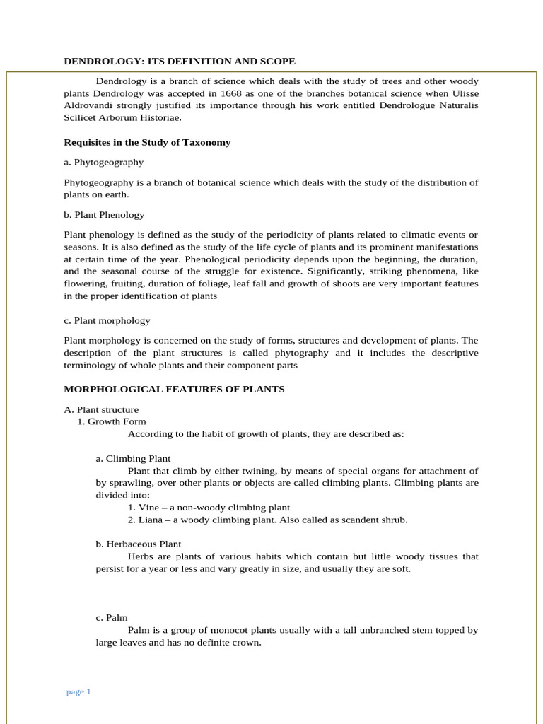 Dendrology-RECSON 11 | PDF | Leaf | Rainforest