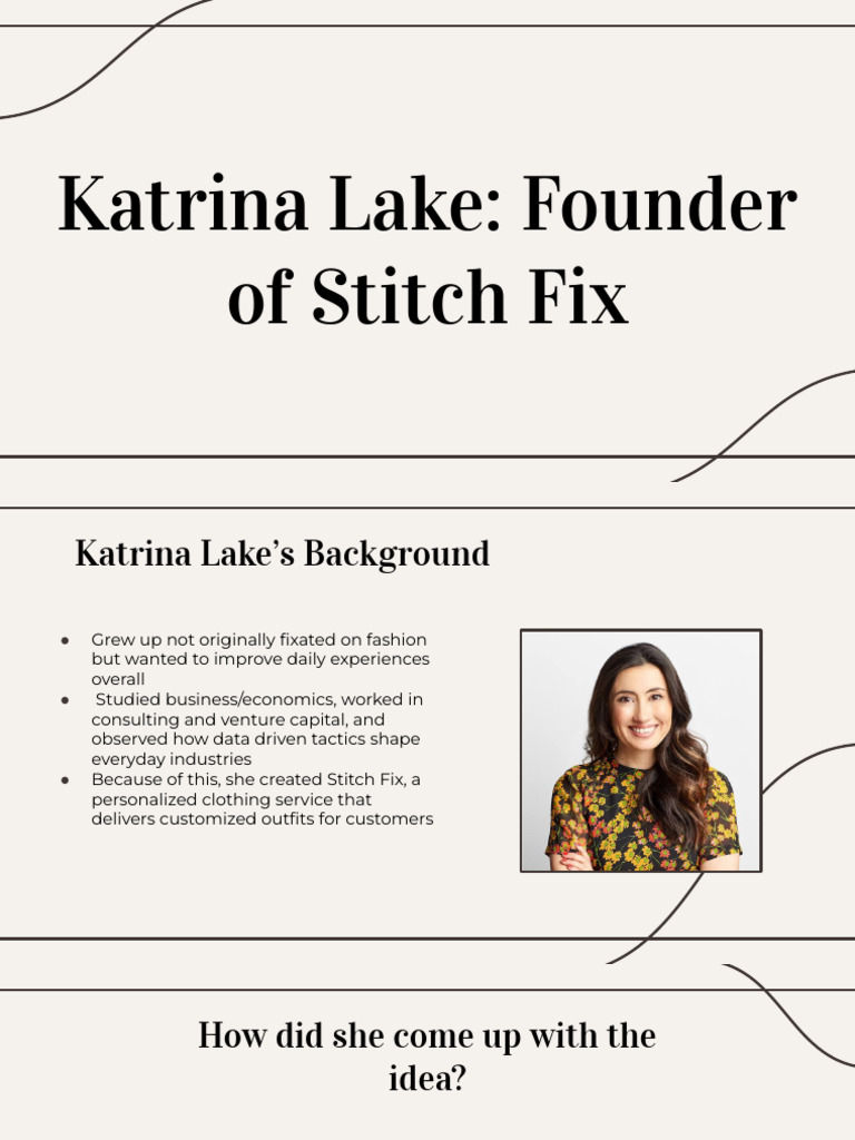 Katrina Lake - Founder of Stitch Fix | PDF