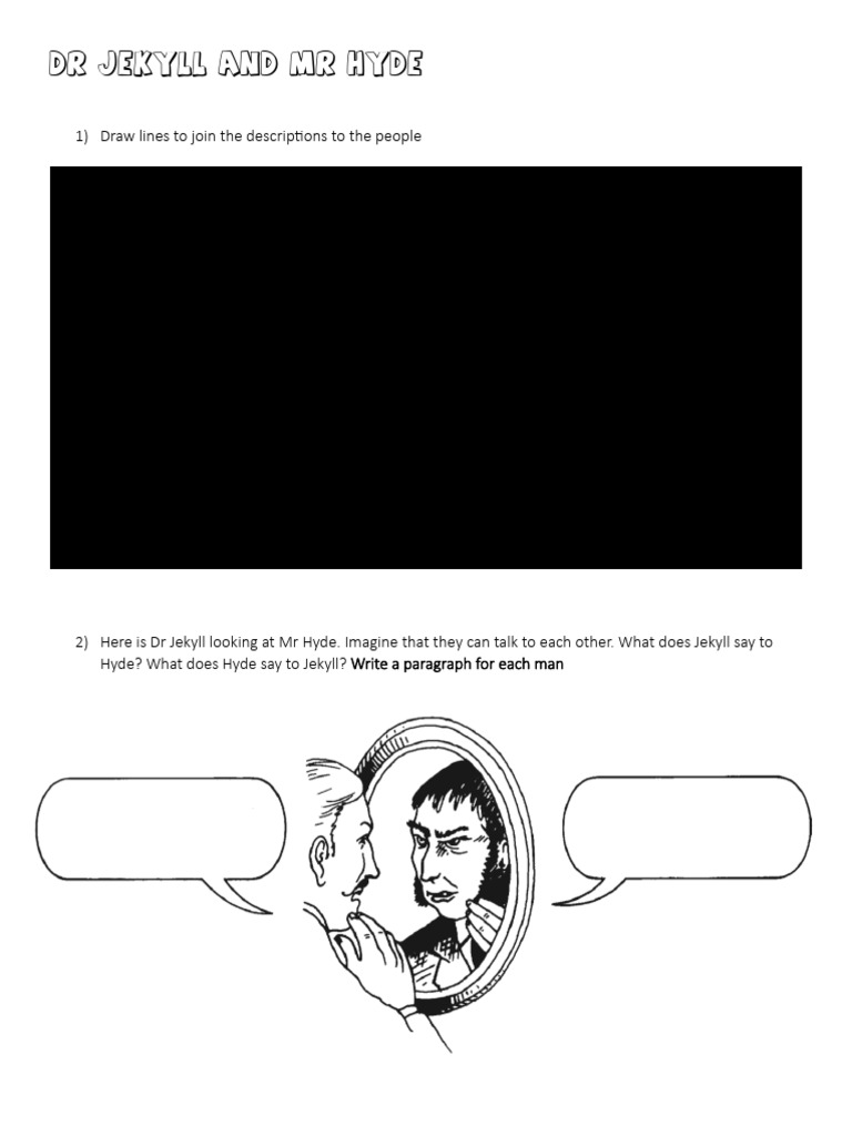 Dr Jekyll & Mr Hyde Activities | PDF