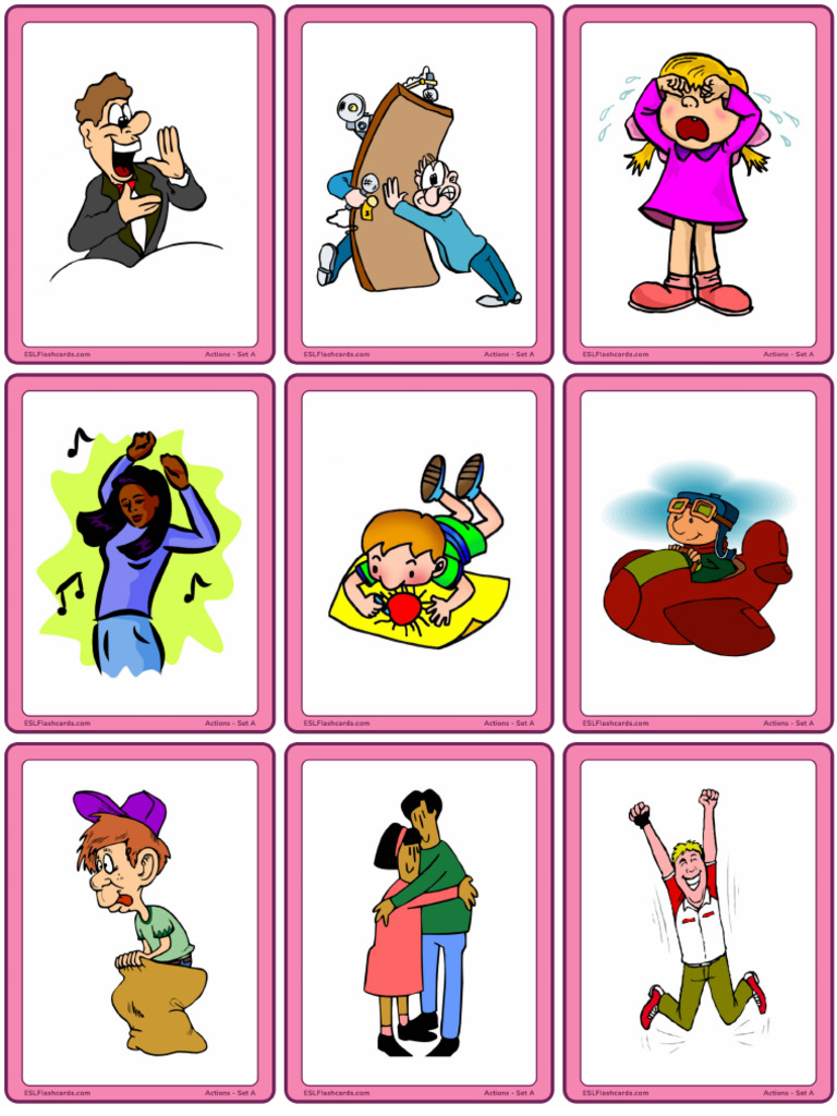 Actions-Set-A-Small-Flashcards Csak Képek | PDF