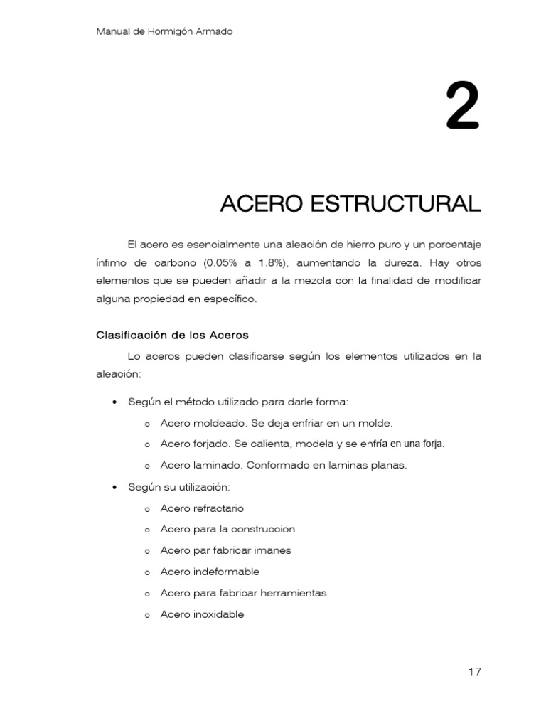 2 Capítulo 2 Acero Estructural | PDF | Acero | Aleación