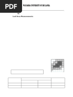 Measuring Leaf Area with Graph Paper | PDF