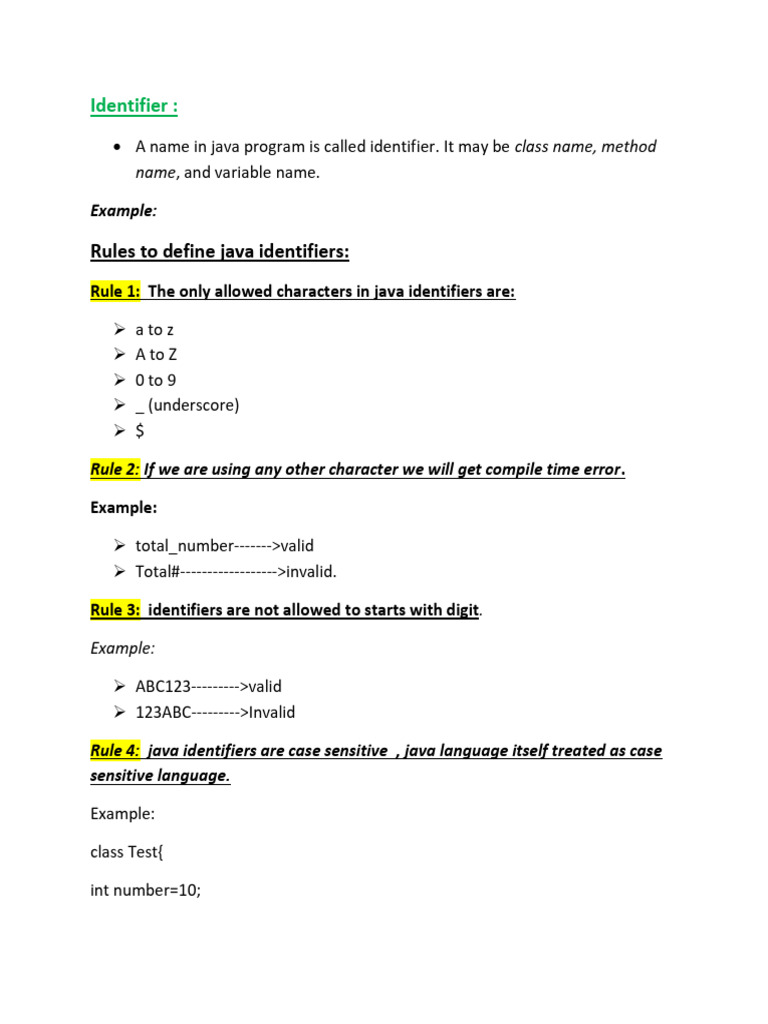 C4-Data types&NamingConventions | PDF | Reserved Word | Object Oriented Programming