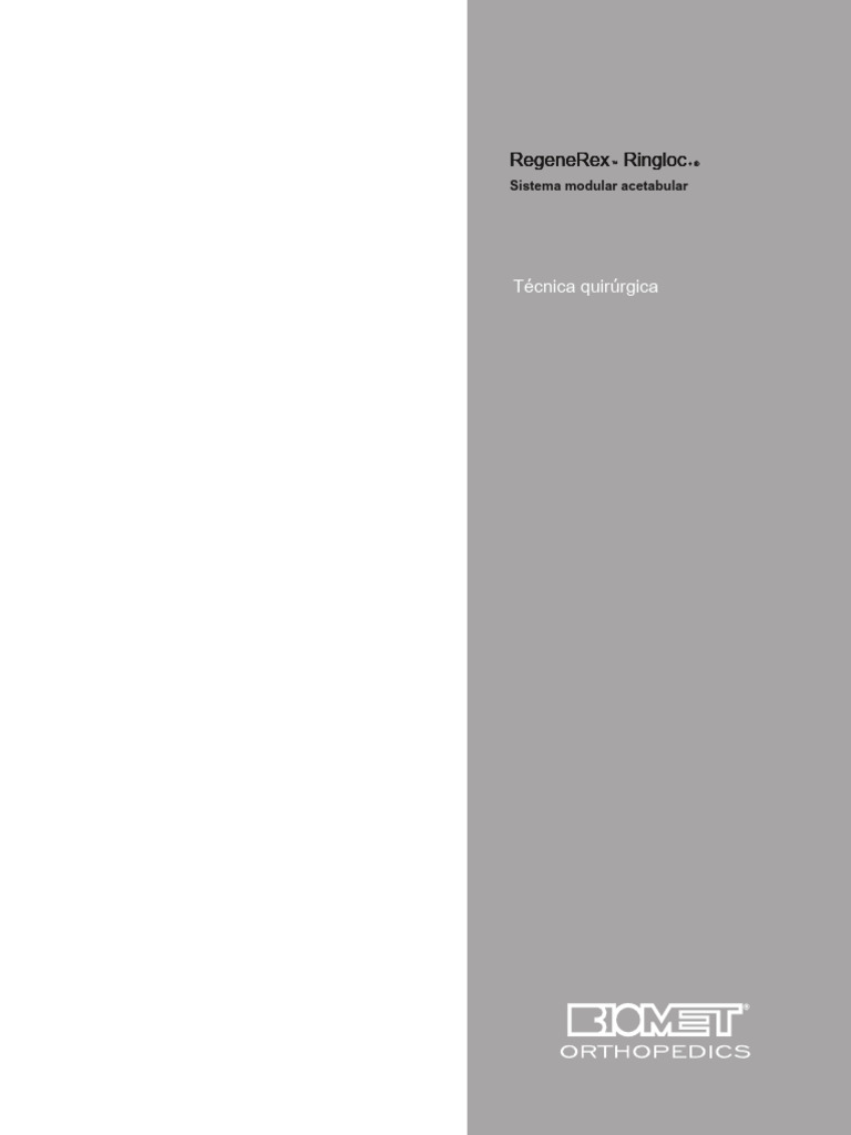 Copa Ringloc Biomet | PDF | Tornillo