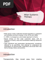 Milan Systemic Family Therapy | PDF | Psychotherapy | Family Therapy