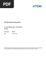 N87 Ferrite Material Datasheet | PDF | Inductance | Inductor
