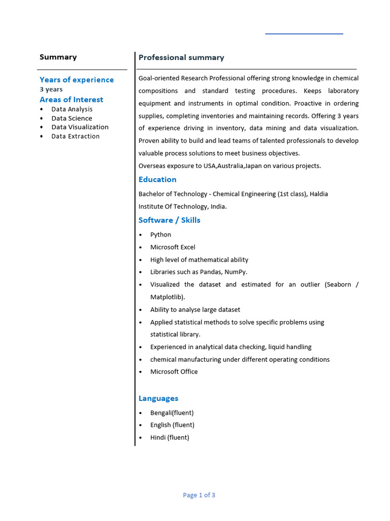 1624846412694resume Snigdha | PDF | Data | Data Analysis