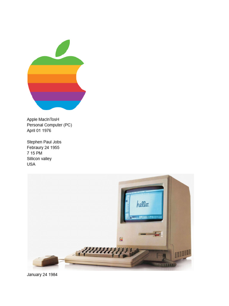 Apple Milestones Timeline | PDF