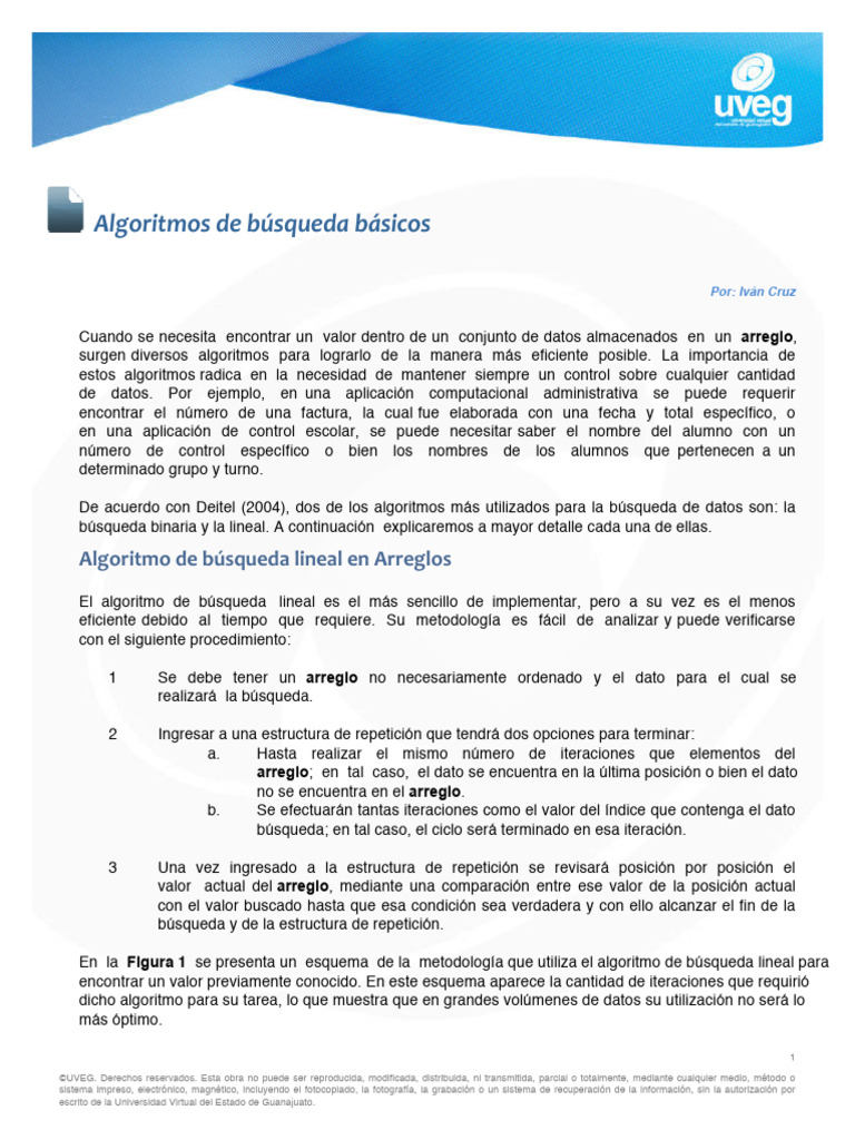 PB U4 L2 Algoritmos de Busqueda Basicos | PDF | Algoritmos | Programa de computadora